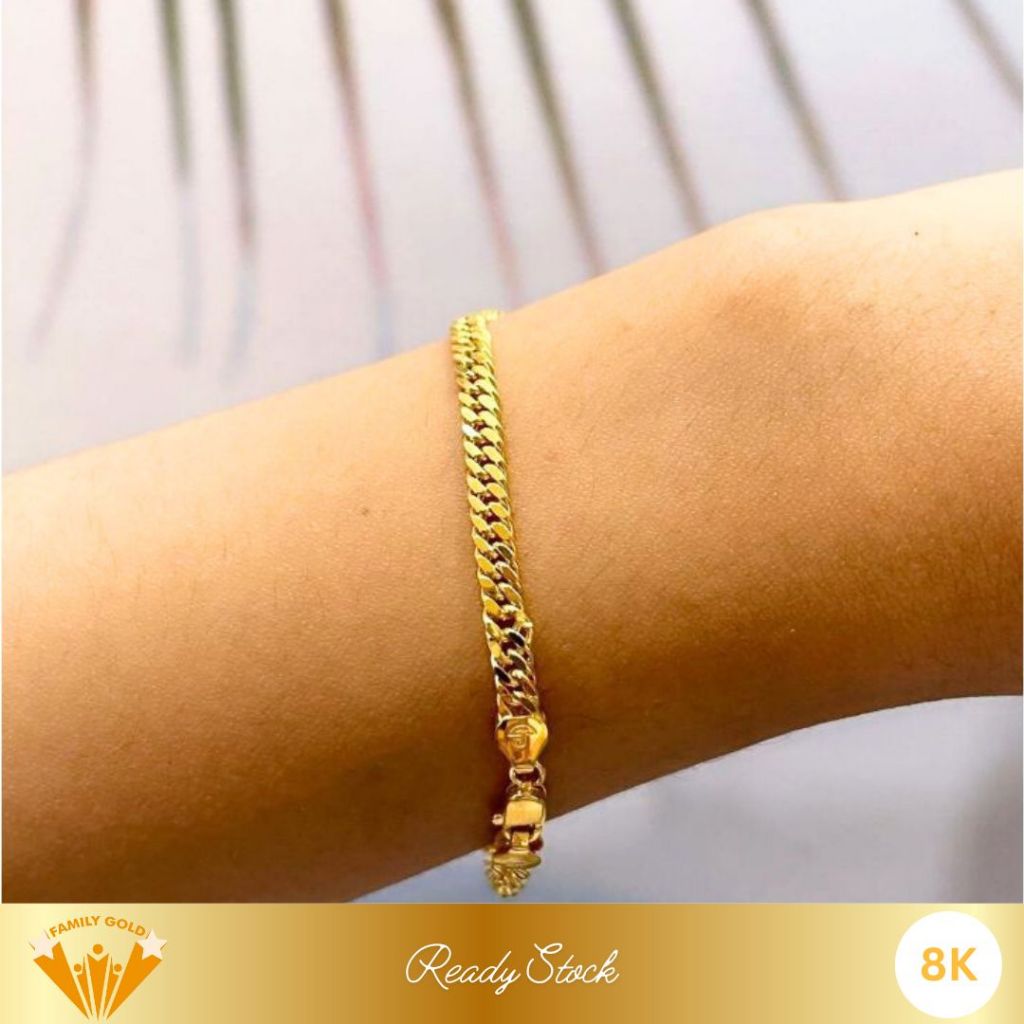 Gelang Emas Kadar 8K Model Prestige Rantai Family Gold | Toko Emas Family