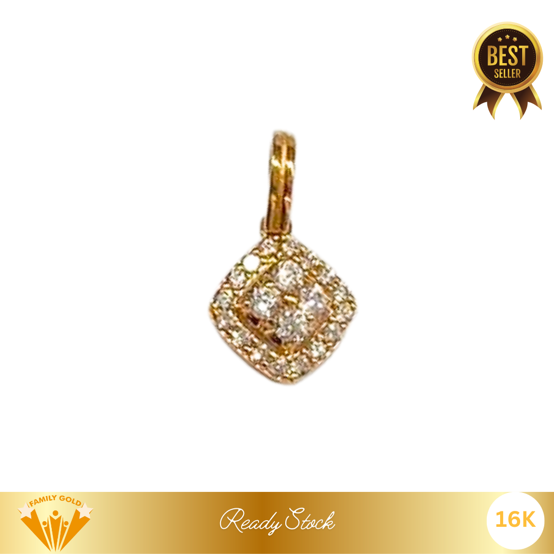Liontin Emas Kadar 16K Model Diamond Look Luxury Family Gold | Toko ...
