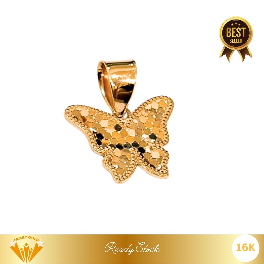Liontin Emas Kadar 16K Model Butterfly Blink Family Gold | Toko Emas Family